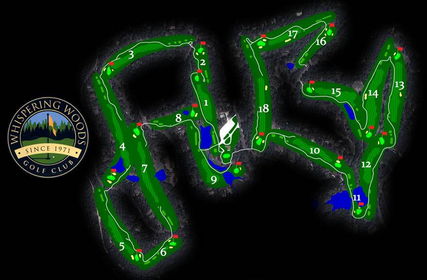 Course Layout - The Woods Golf Club